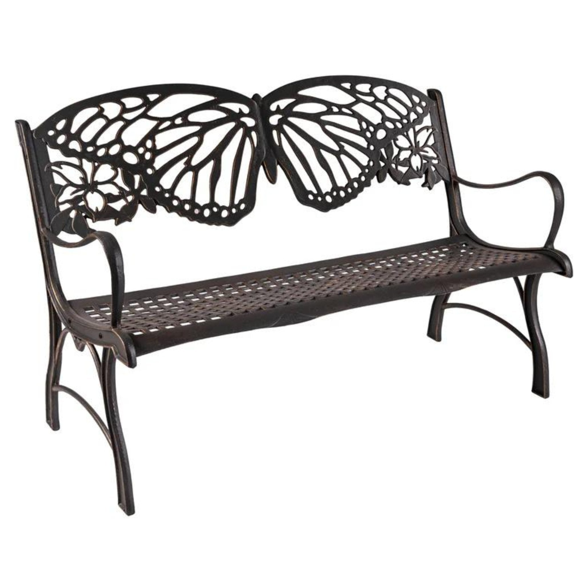 Butterfly iron bench store