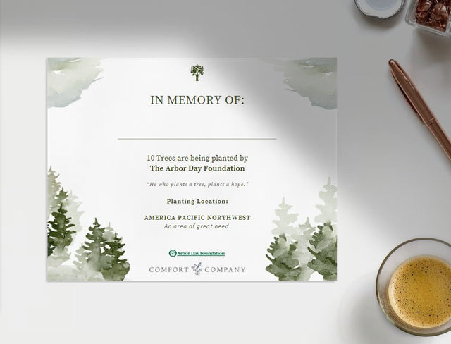 Memorial Tree Planting - A Living, Loving Legacy – The Comfort Company