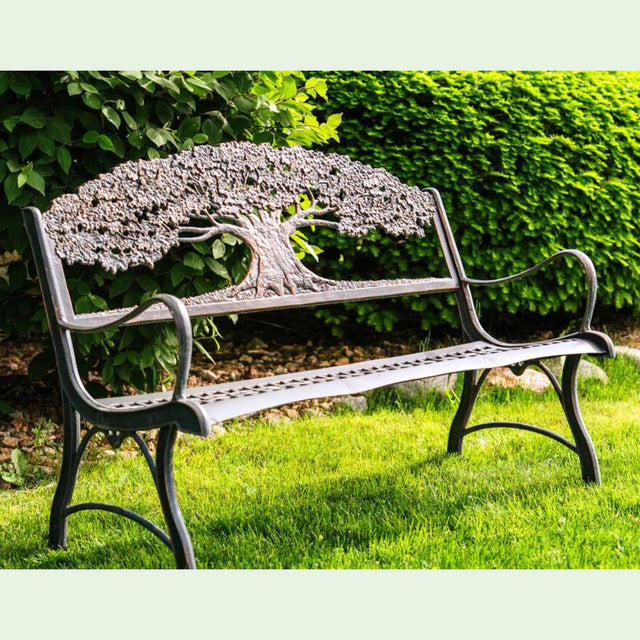 Tree of Life Bench | Outdoor Garden Bench – The Comfort Company