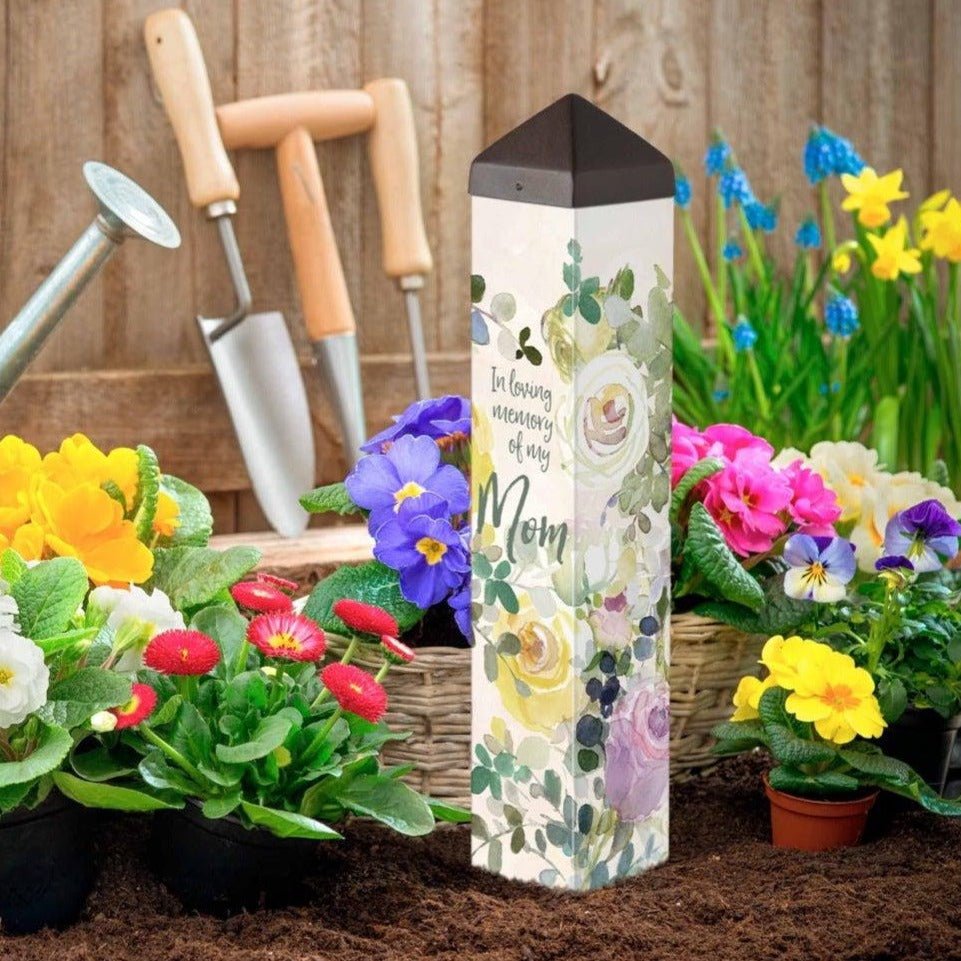 Memorial Garden Art Pole – In Loving Memory of My Mom – The Comfort Company