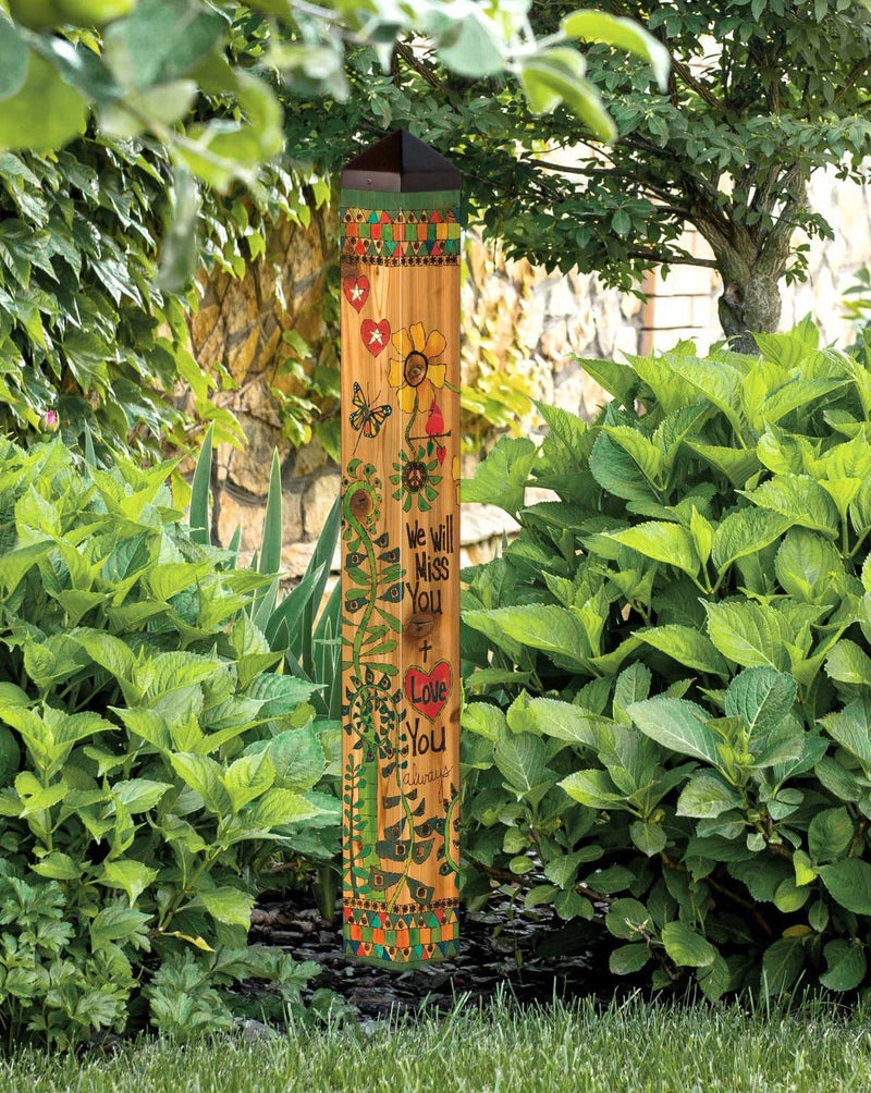 Memorial Garden Art Pole – Love You Always – The Comfort Company
