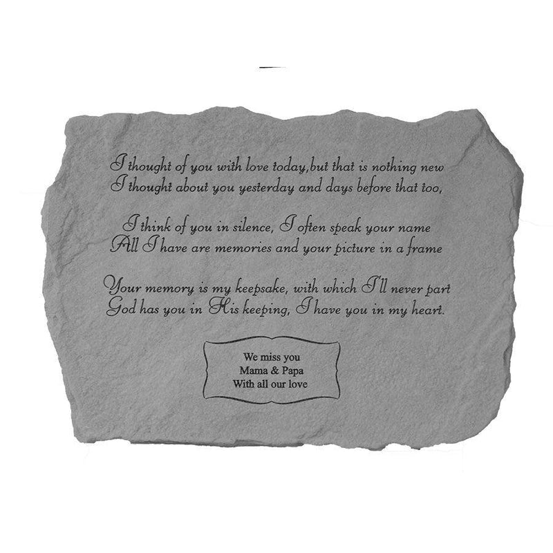 Quality Memorial Garden Stones | The Comfort Company