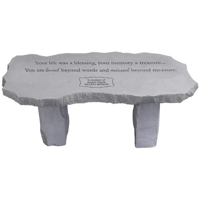 Personalized Memorial Garden Benches | The Comfort Company
